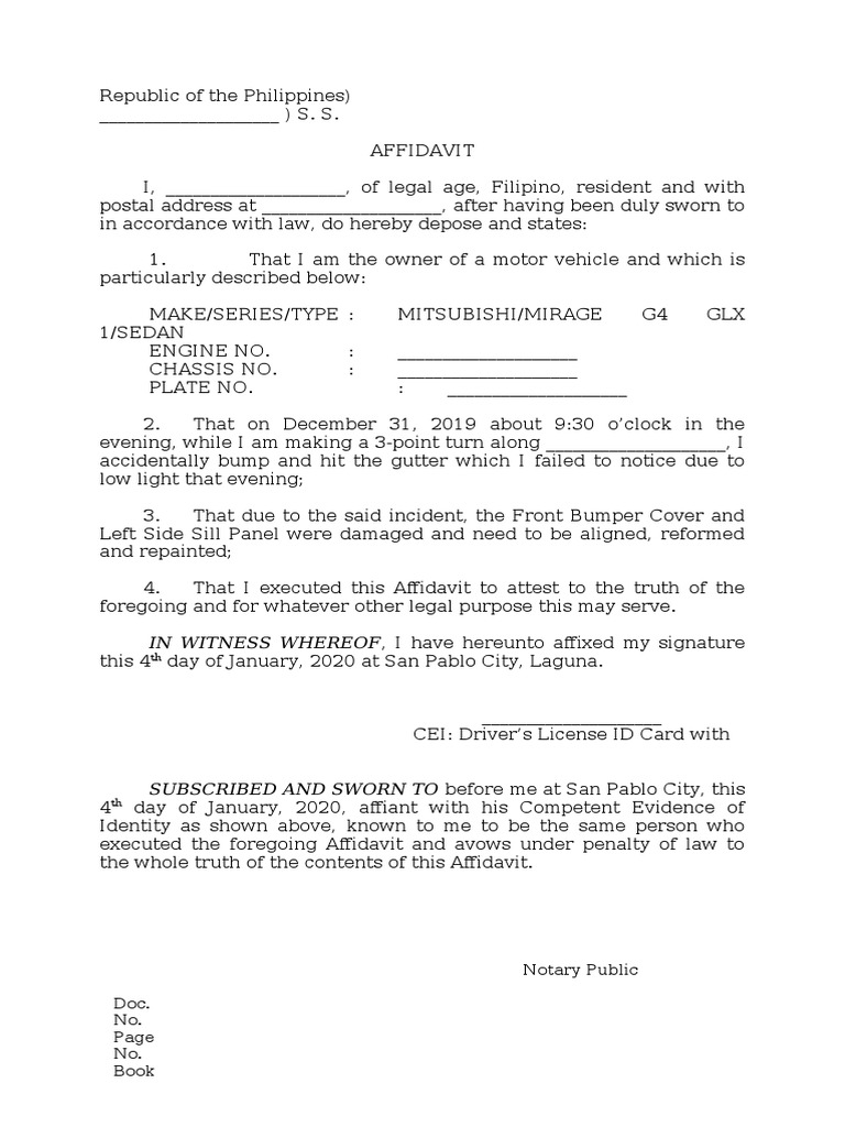 IN WITNESS WHEREOF, I Have Hereunto Affixed My Signature: Notary Public ...