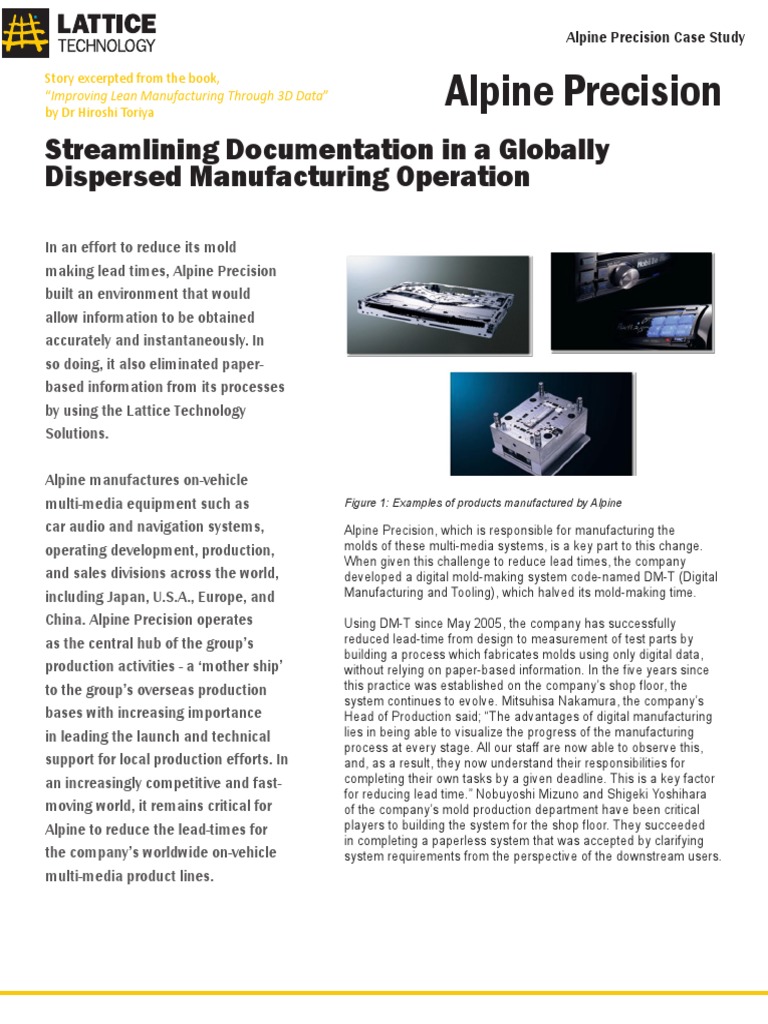 Alpine Precision: Streamlining Documentation in A Globally Dispersed Manufacturing Operation ...
