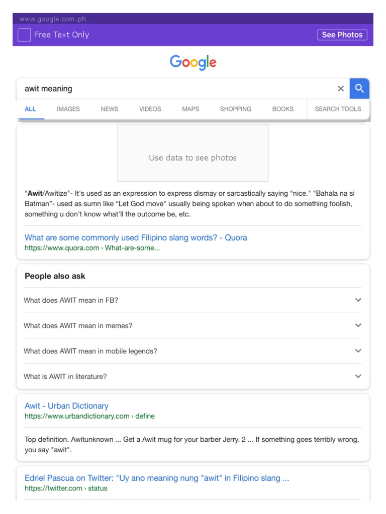 Awit Meaning: Free Text Only | PDF | Semiotics | Communication