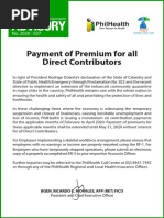 PhilHealth Contribution Certificate Sample | PDF