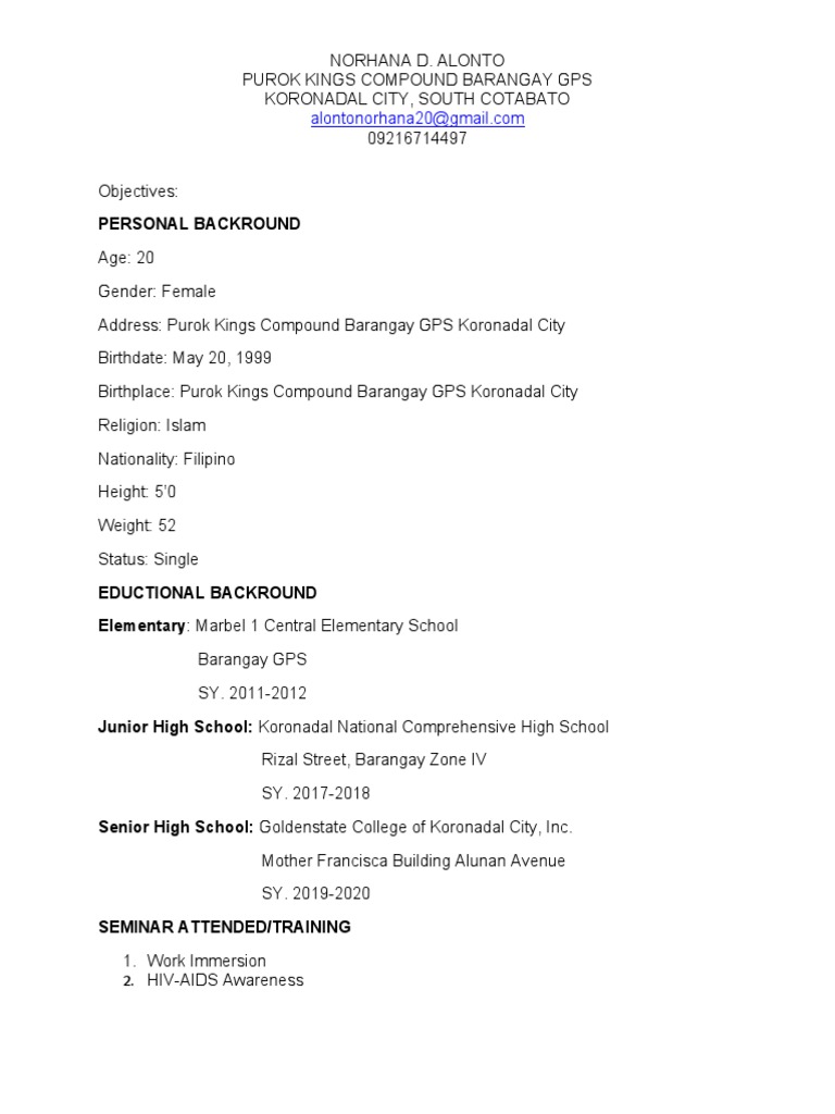 Hana Resume | PDF