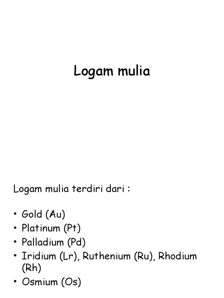 Logam Mulia | PDF