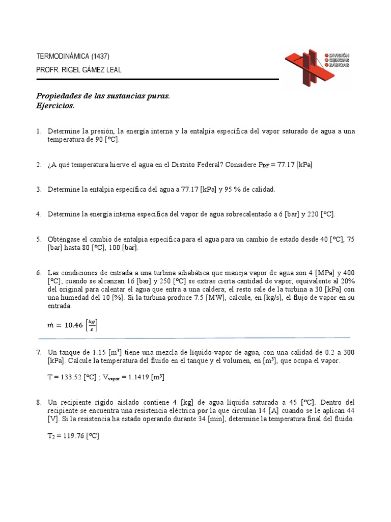 Ej Tema3 Ter | PDF | Calor | Agua