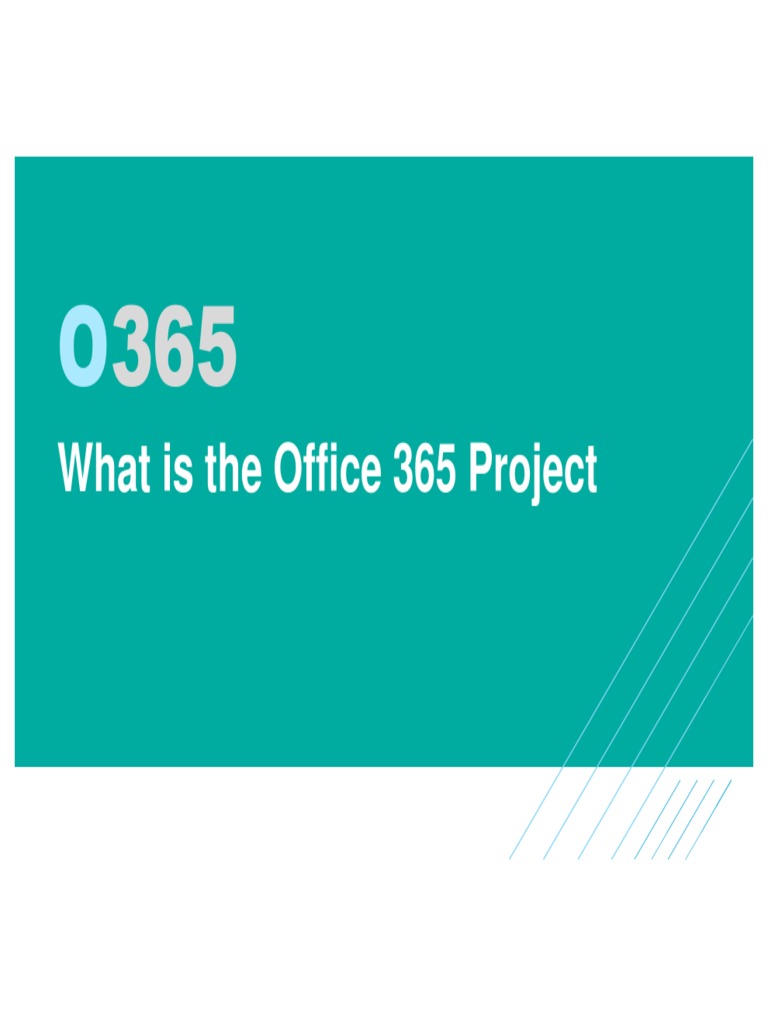 What Is The Office 365 Project | PDF | Office 365 | Microsoft Office