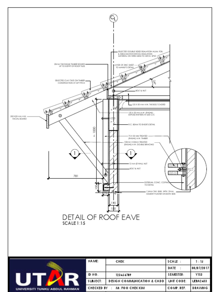 Details Sample 4 Roof Eve PDF | PDF | Architectural Design | Architecture