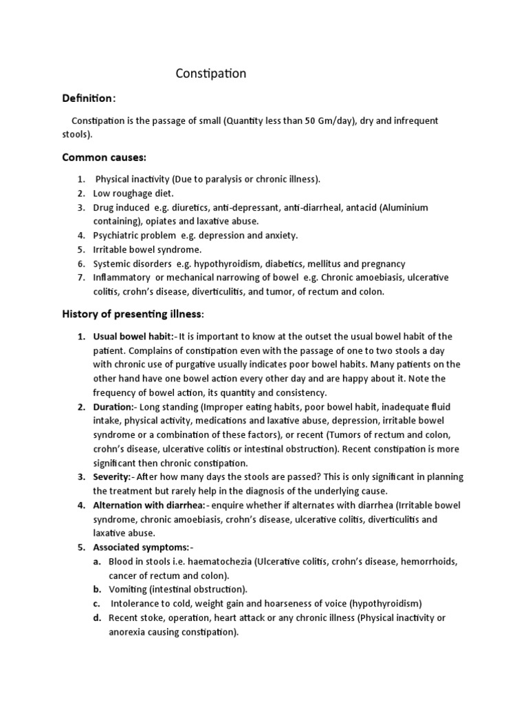 Constipation | PDF | Constipation | Crohn's Disease