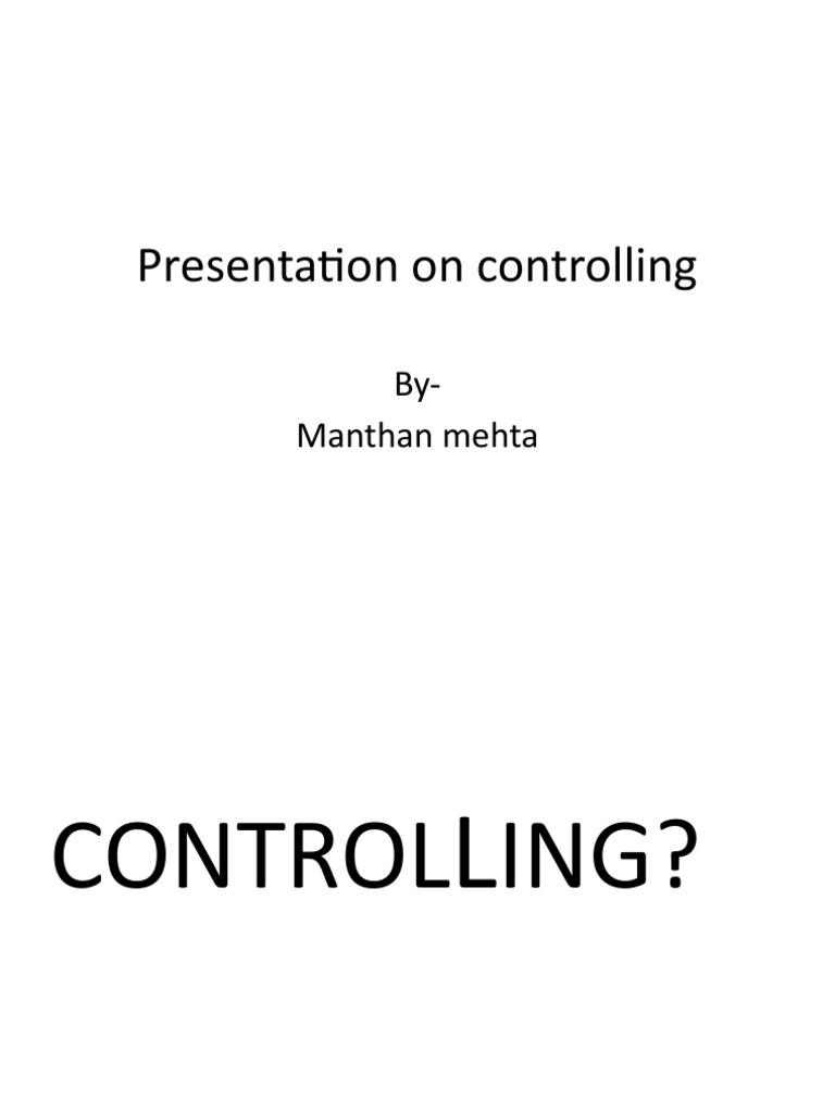 The Four Elements of an Effective Control System: A Breakdown of ...