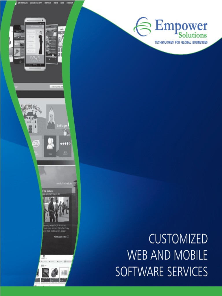Empower Solutions Company Brochure | PDF | Mobile App | Customer Relationship Management