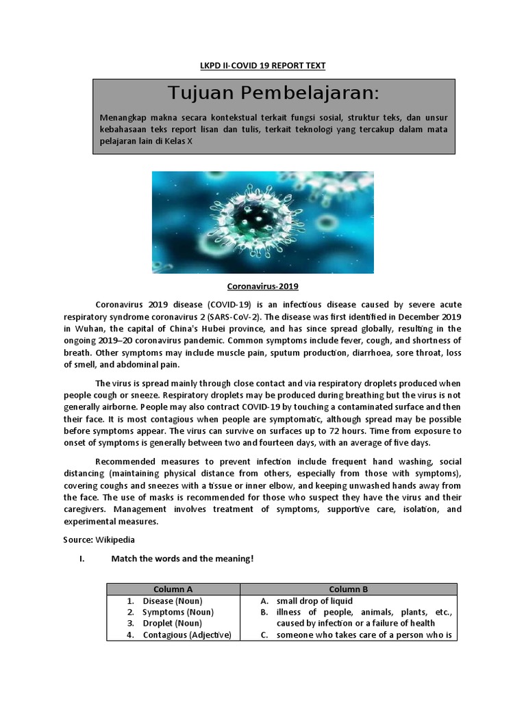 LKPD II-Covid 19 Report Text | PDF | Public Health | Epidemiology