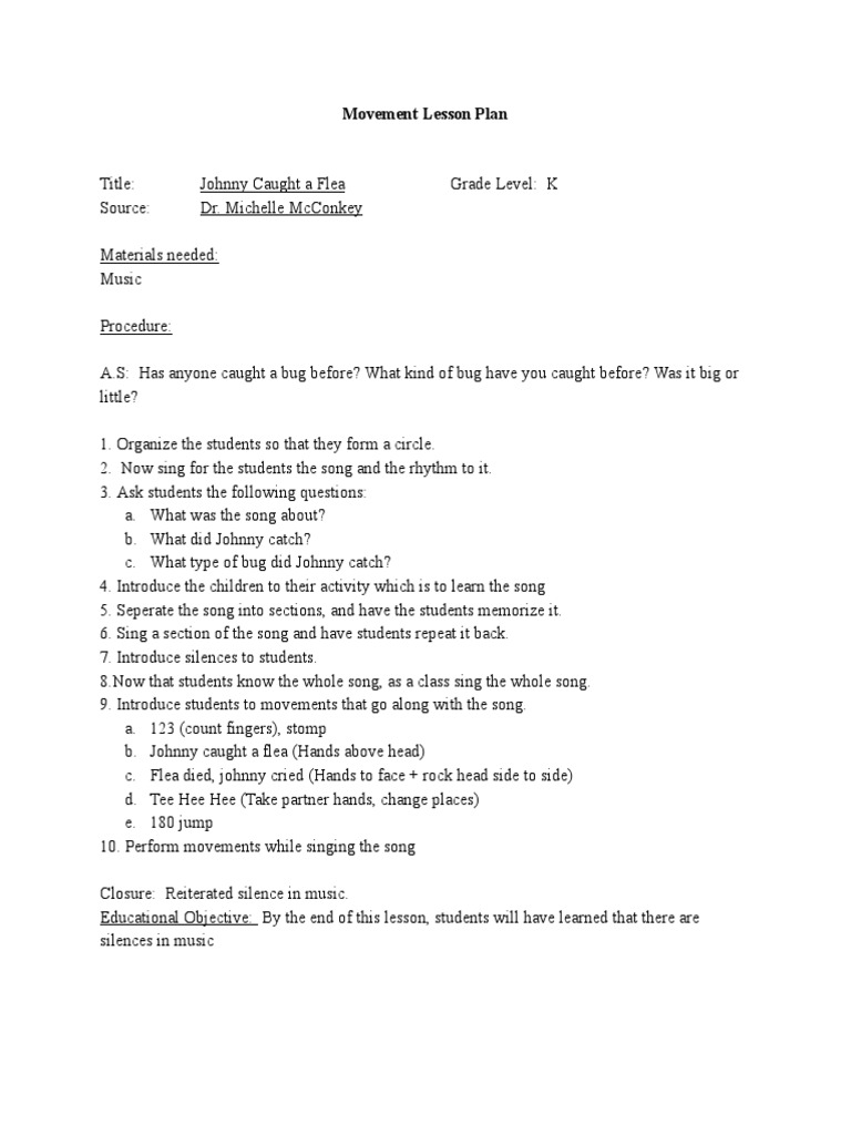 Johnny Caught A Flea | PDF | Cognitive Science | Learning