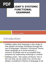 Halliday's Model | PDF | Linguistics | Language Mechanics