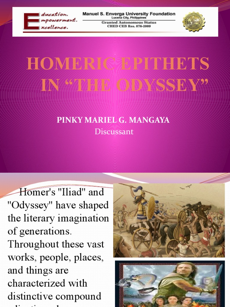 Homeric Epithets Final | PDF | Odysseus | Odyssey