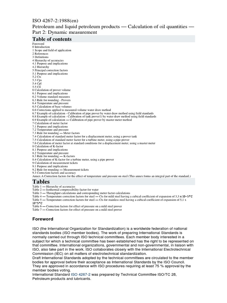 ISO 4267-2 - 1988 - Part 2 Dynamic Measurement - IND | PDF ...