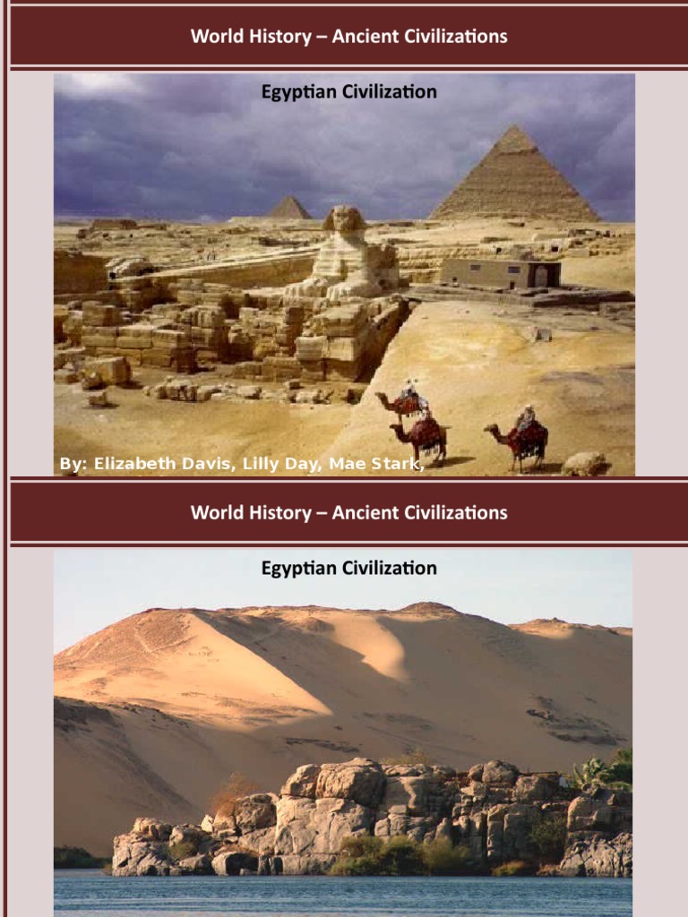 World History - Ancient Civilizations: Egyptian Civilization | PDF ...