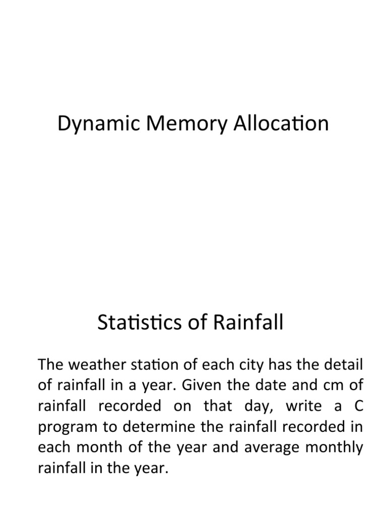 Dynamic Memory Allocation-1 | PDF | Pointer (Computer Programming) | Data Type