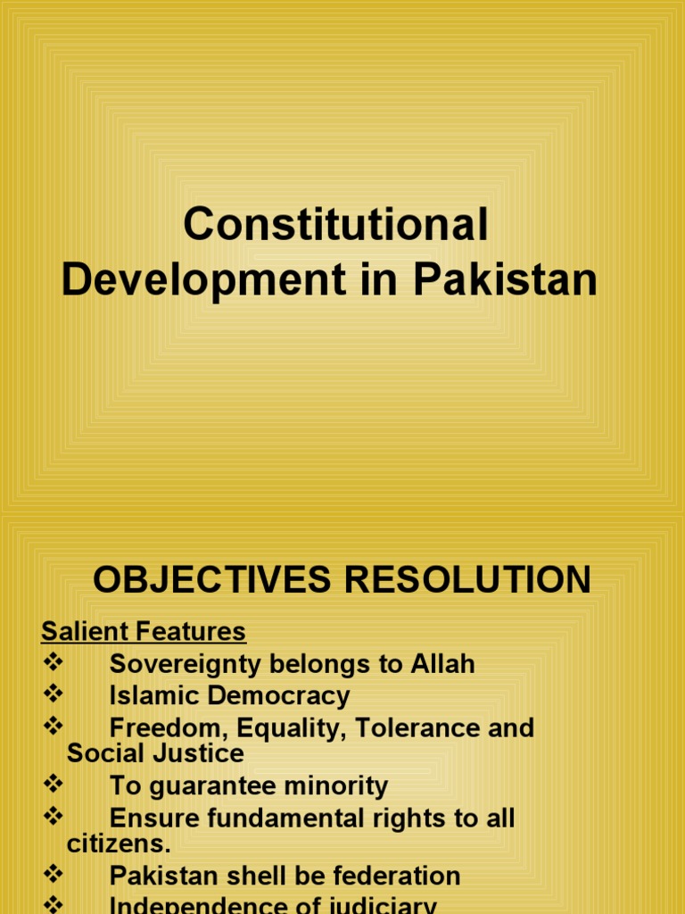 Constitutional Evolution in Pakistan | PDF | Constitution | Public Law