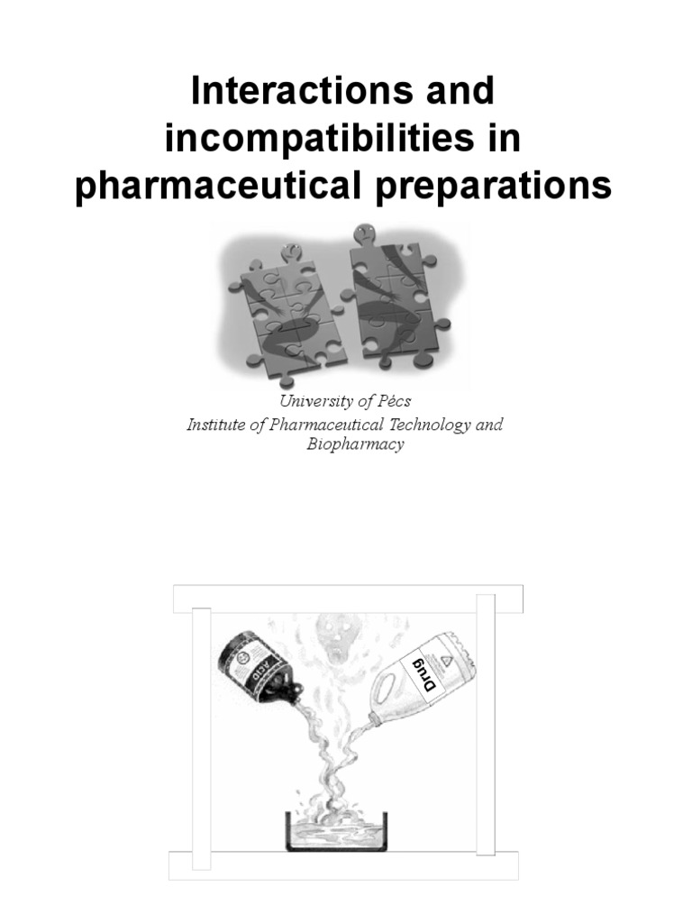 Pharmaceutical Interactions and Incompatibilities | PDF | Emulsion | Ph