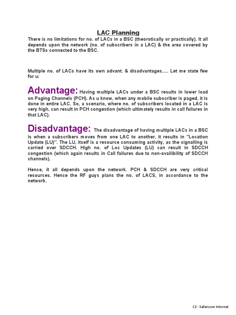 LAC Planning in BSC: Pros & Cons | PDF | Computers
