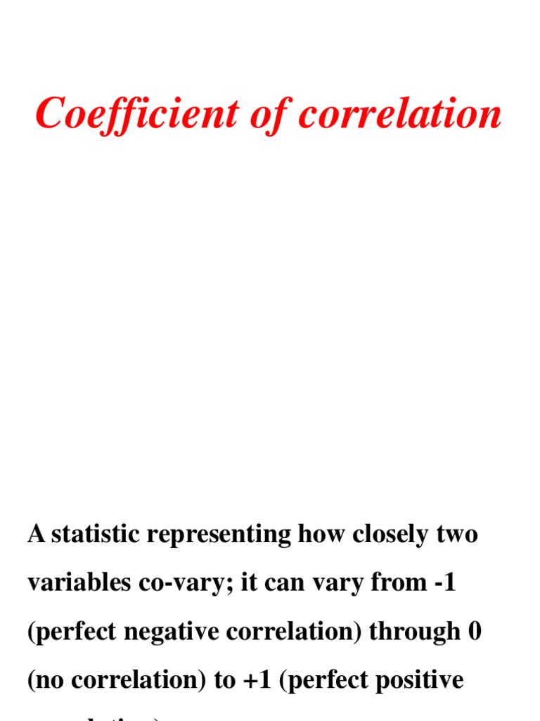 Correlation Introduction