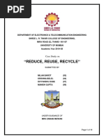 3R Waste Management: Reduce, Reuse, Recycle | PDF | Recycling | Waste