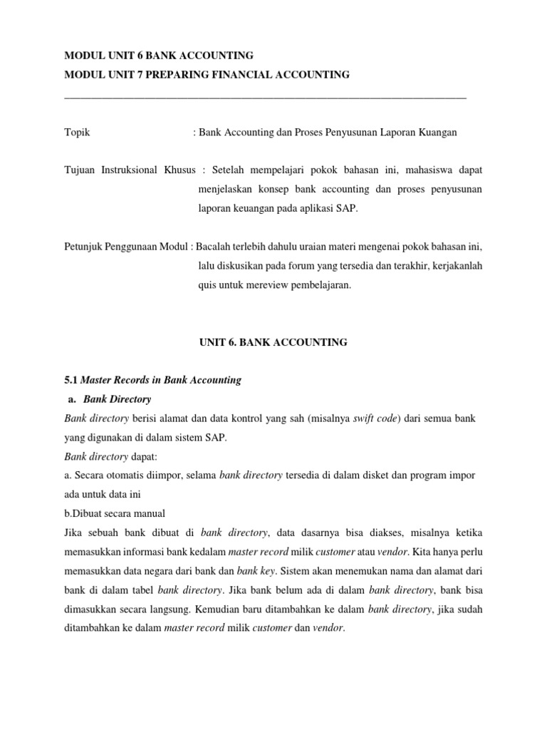 Modul Sap Financial PDF | PDF