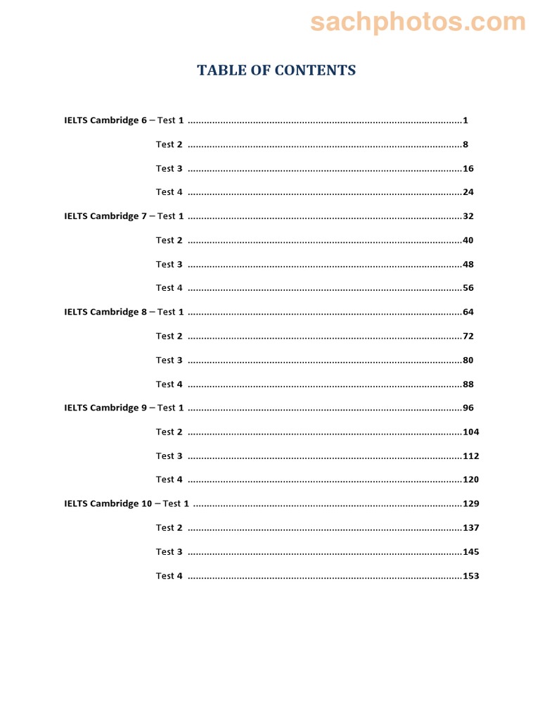 Cambridge 6-13 - Key Explanation Reading PDF | PDF