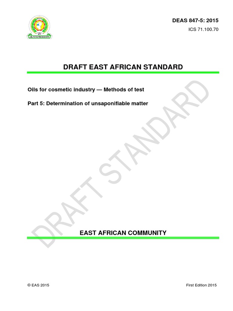 Draft East African Standard: DEAS 847-5: 2015 | Download Free PDF ...