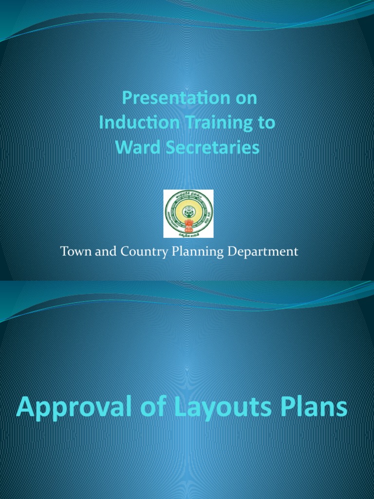 Presentation On Induction Training To Ward Secretaries: Town and ...