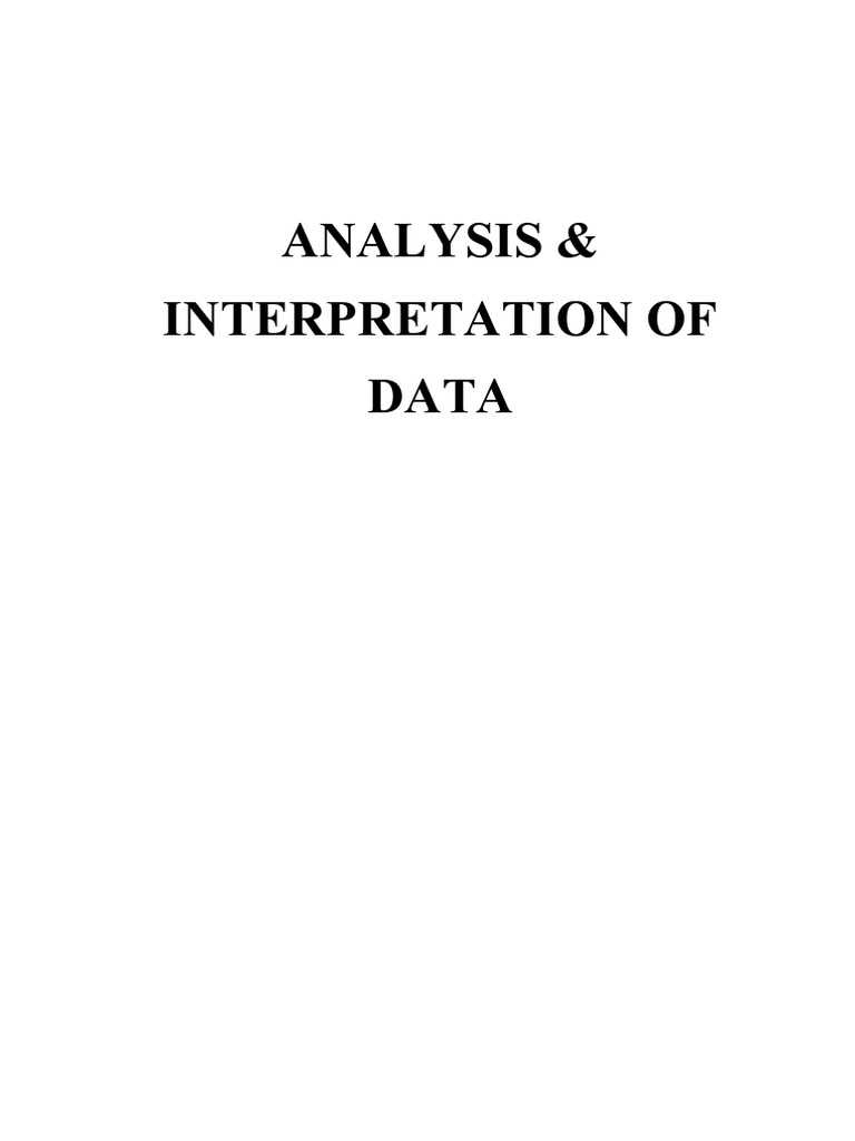 Analysis & Interpretation of Data | PDF | Occupational Safety And ...