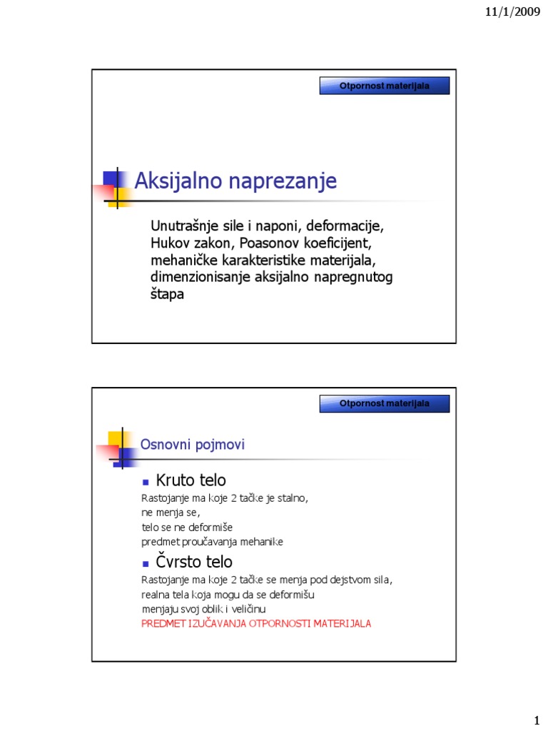 Vrste Opterecenja PDF | PDF