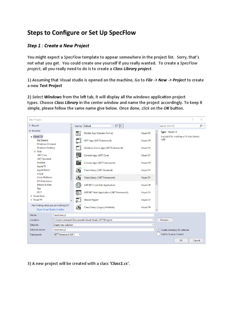 Steps To Configure or Set Up SpecFlow | Download Free PDF | Microsoft ... Steps To Configure or Set Up SpecFlow | Download Free PDF | Microsoft ...