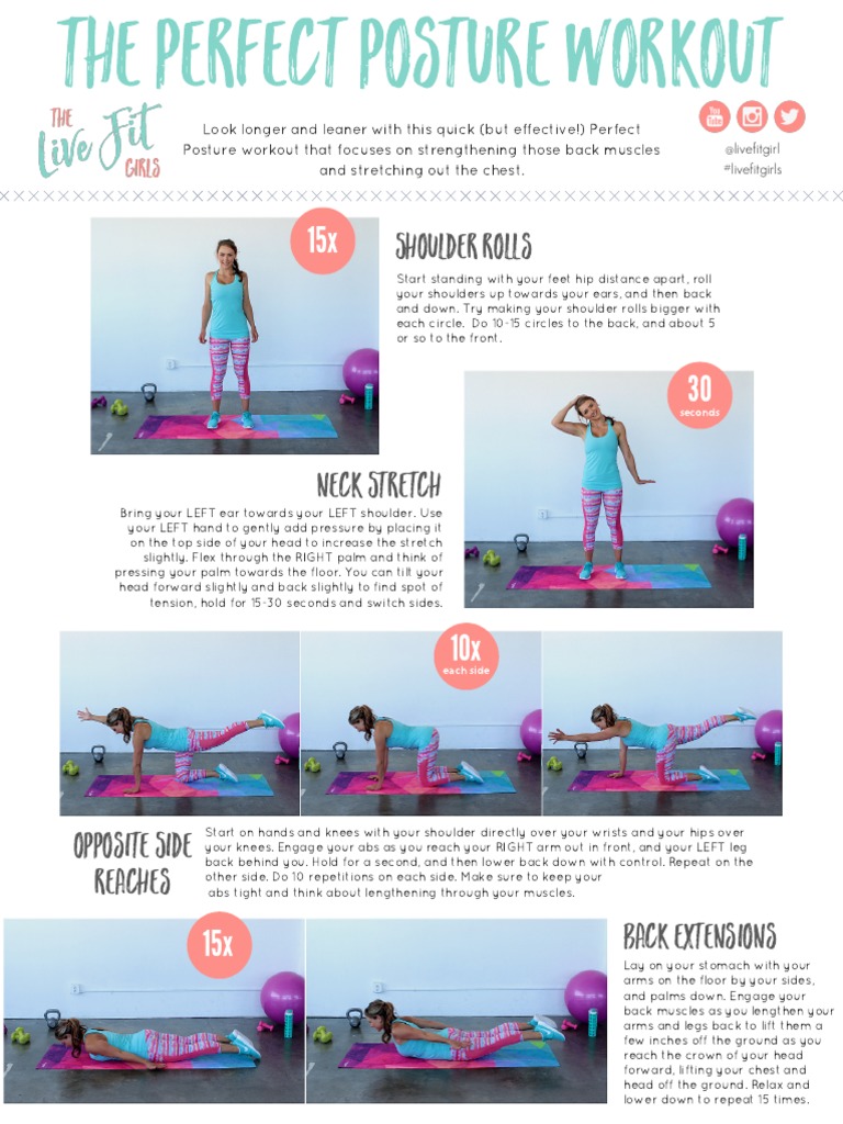 The Perfect Posture Workout | PDF | Anatomical Terms Of Motion | Human ...