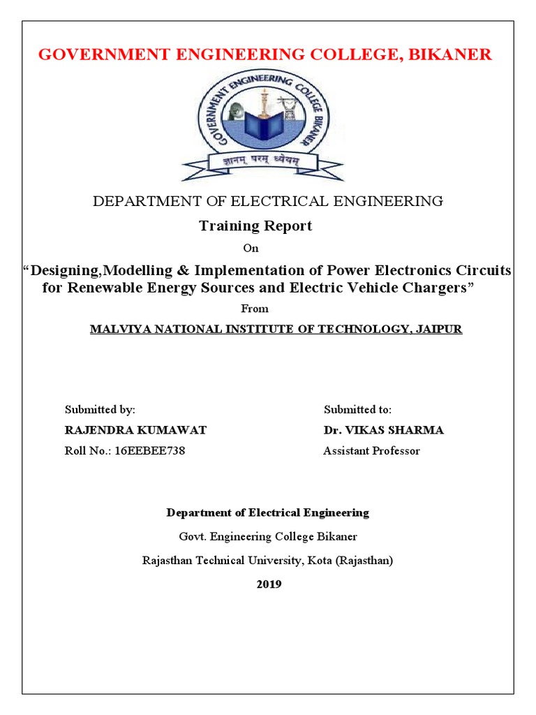 Trainning Cover Page | PDF