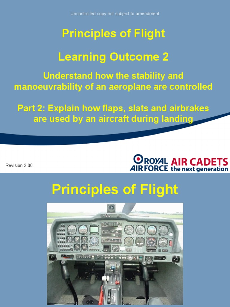 Principles of Flight LO2 RAF Air Cadets | PDF | Flap (Aeronautics) | Flight