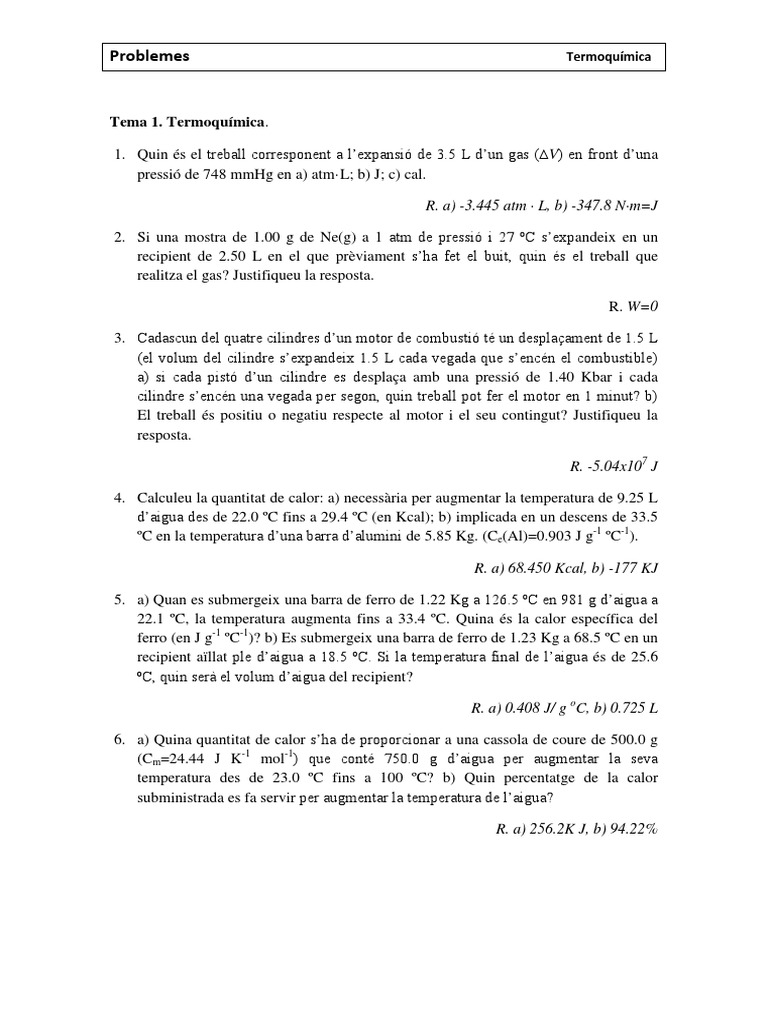 Problemes T1 PDF | PDF