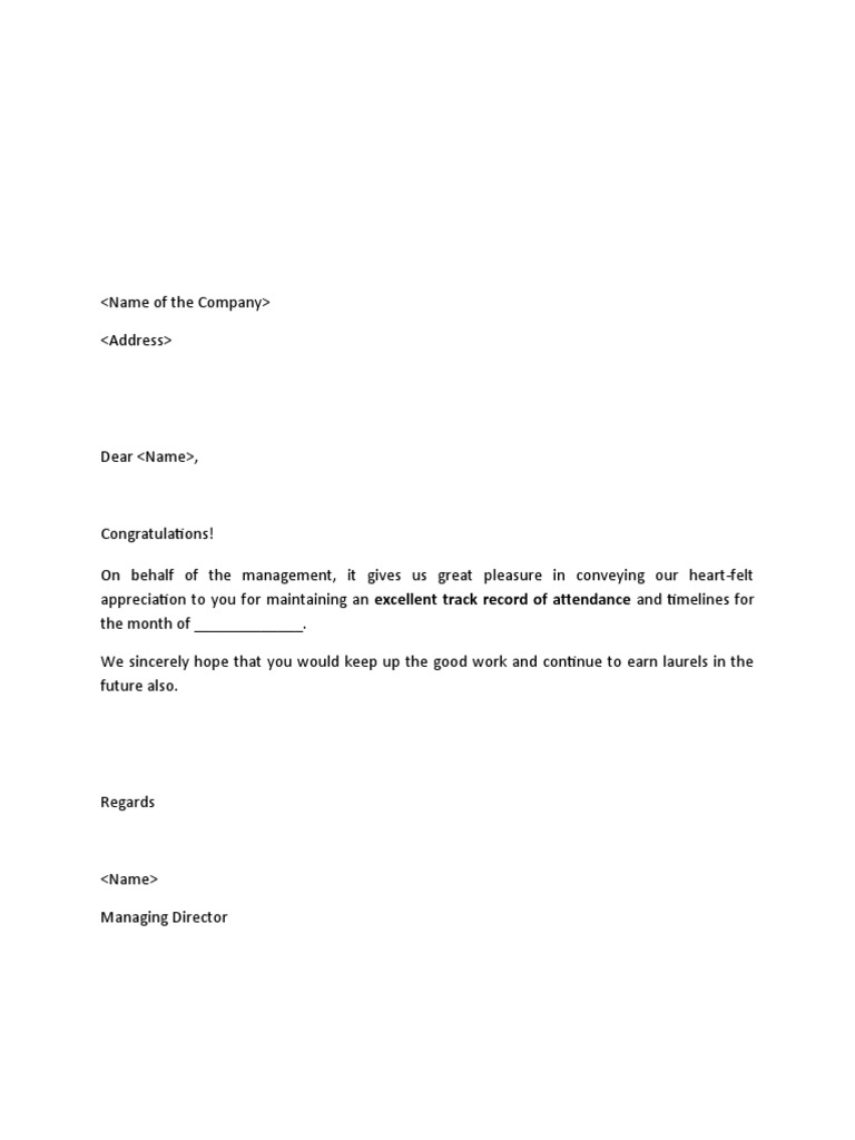 Appreciation Letter - Regularity Monthly | PDF