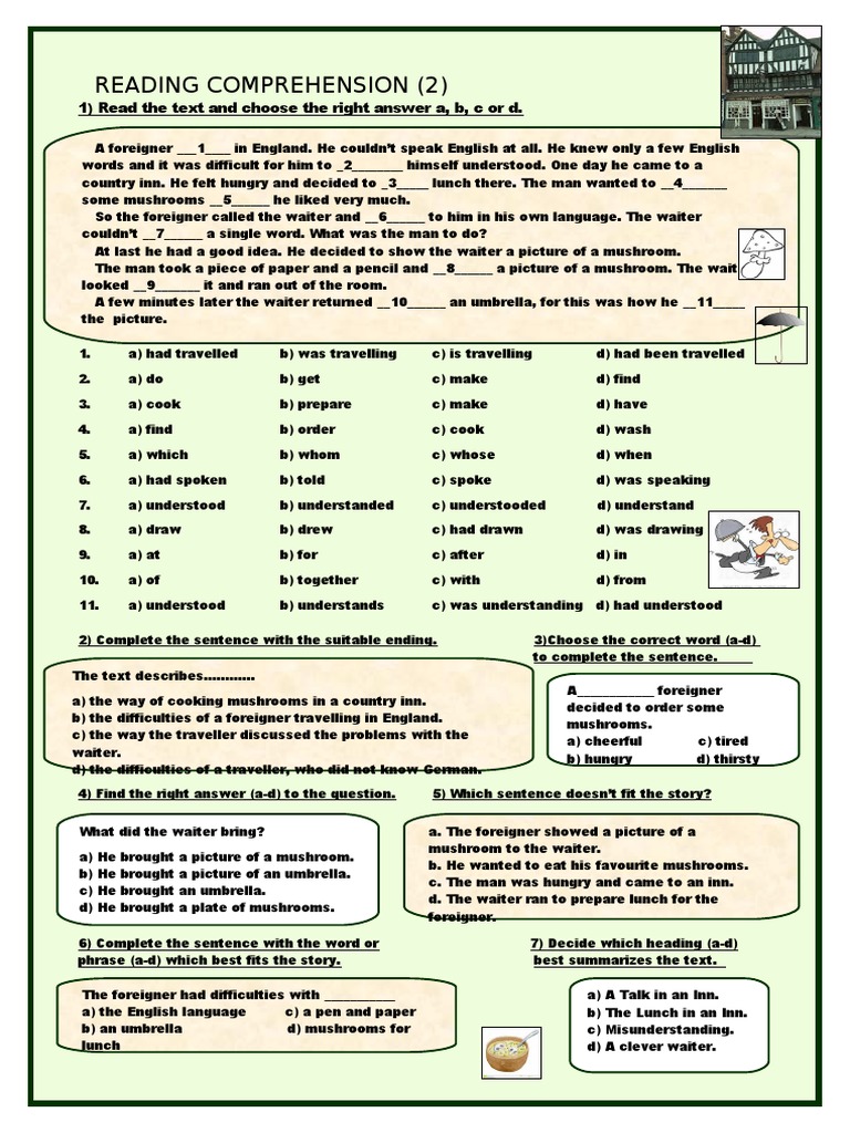 Reading Comprehension Exercise | PDF