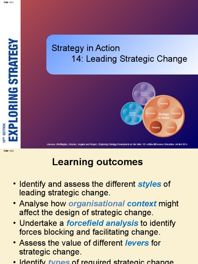 Strategy in Action 14: Leading Strategic Change | PDF | Strategic ...
