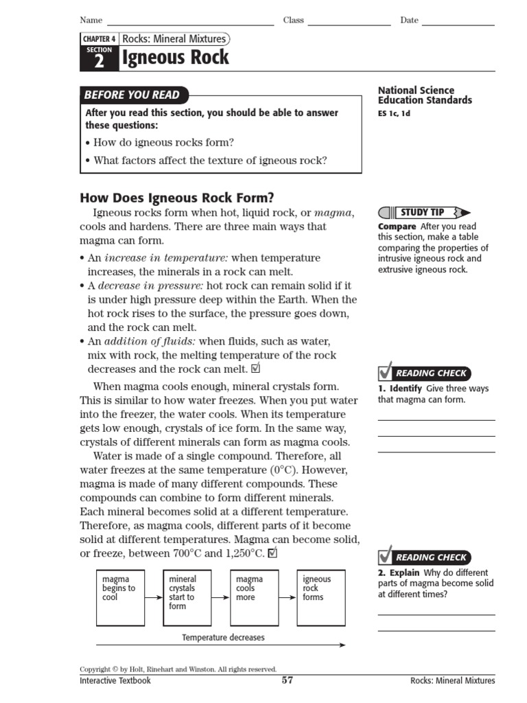 Igneous Interactive Textbook | PDF | Igneous Rock | Magma