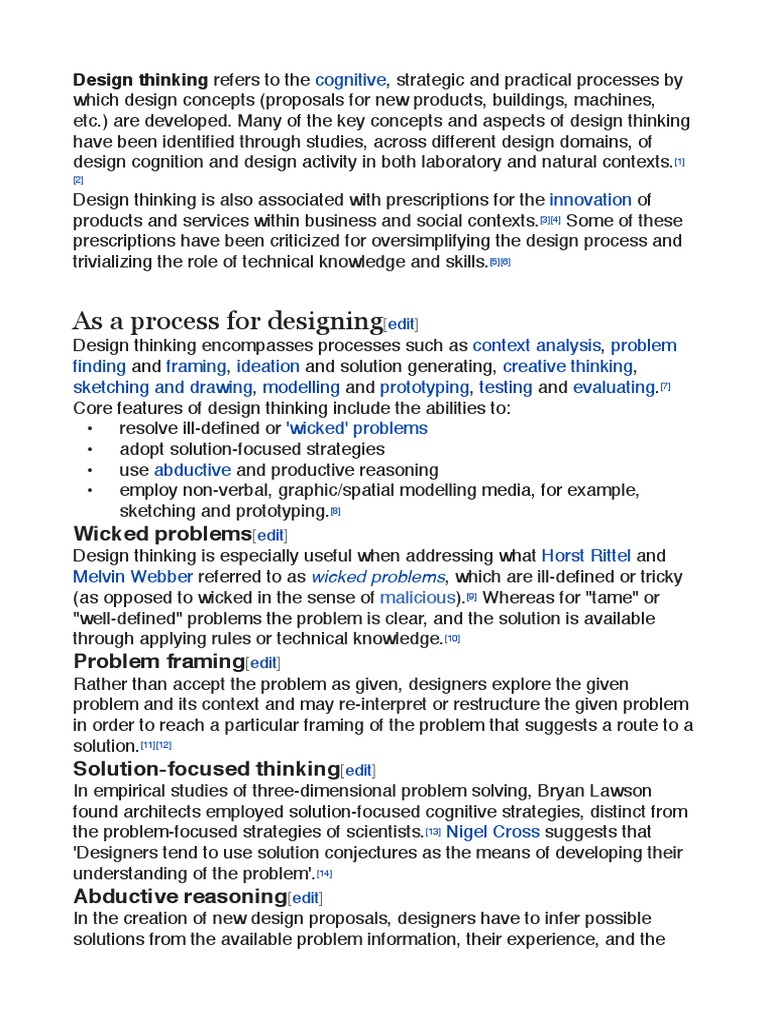 As A Process For Designing: Wicked Problems | Download Free PDF ...