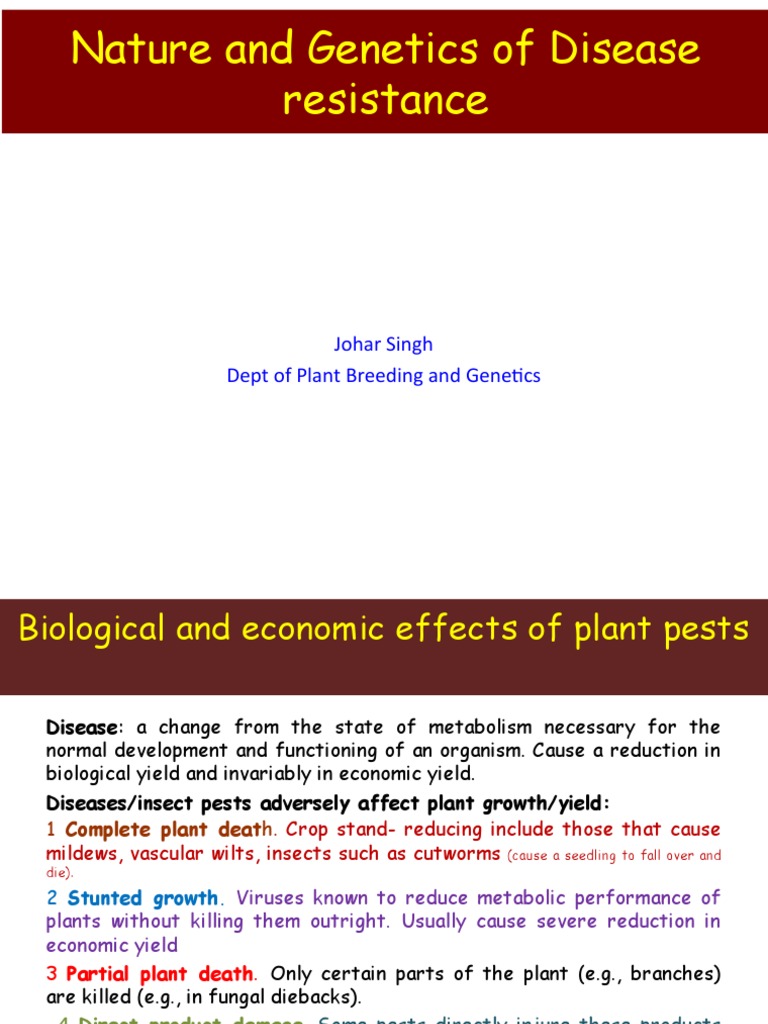 Gene-for-Gene Hypothesis in Plant Breeding | PDF | Epistasis | Gene