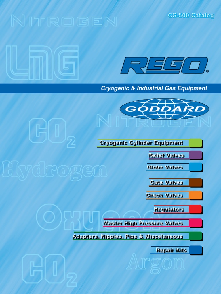 2017 Rego CG500 PDF | PDF | Valve | Mechanical Engineering