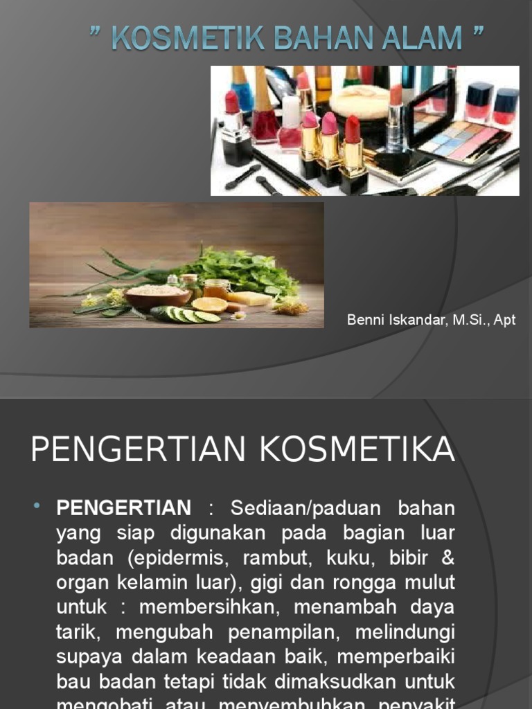 Kosmetik+Bahan+Alam | PDF
