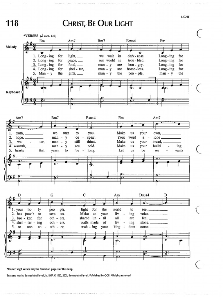 Christ Be Our Light (Farrell) PDF | PDF