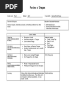 Triangles Lesson Plan | PDF | Shape | Triangle