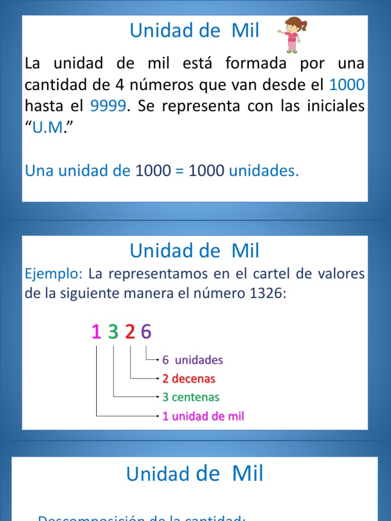 Unidad de Mil: Conceptos y Ejemplos | PDF