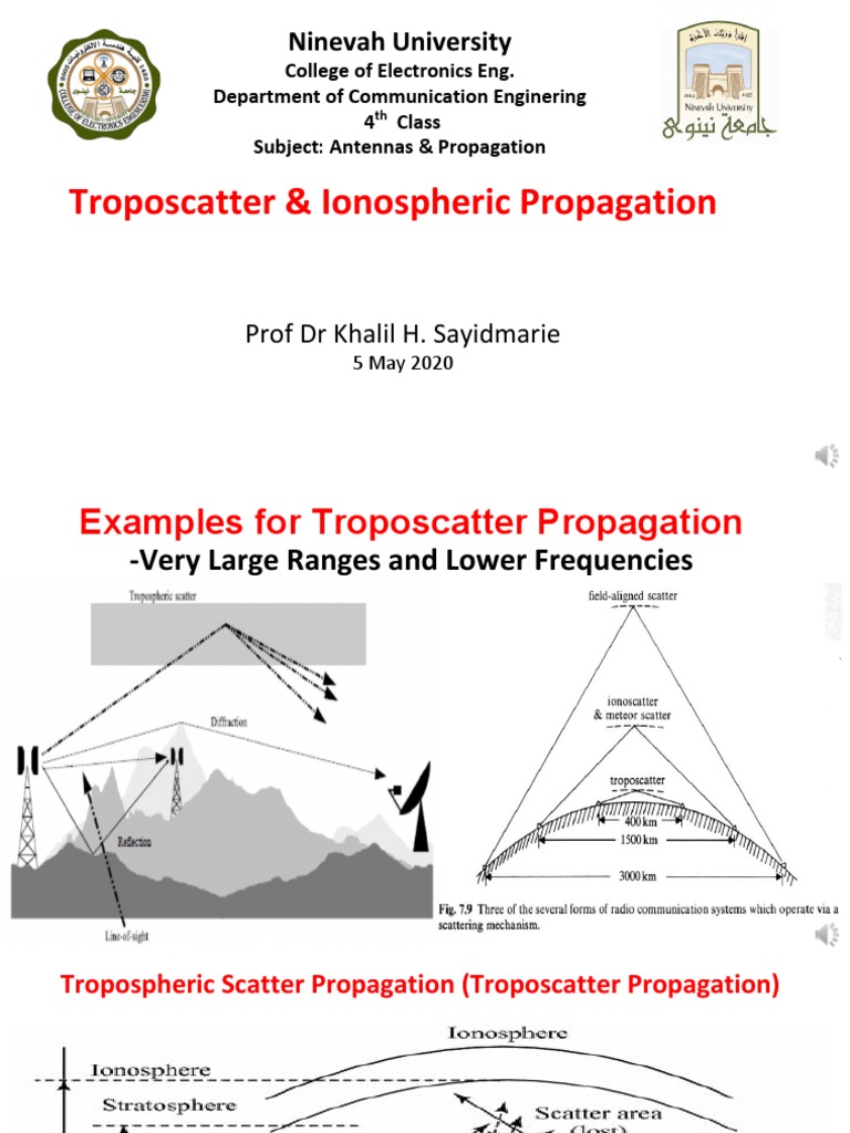 Troposcatter & Ionospheric Propagation PDF | PDF | Radio Propagation ...