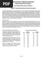 Nbme Score Conversion Table | PDF | Tests | Evaluation Methods