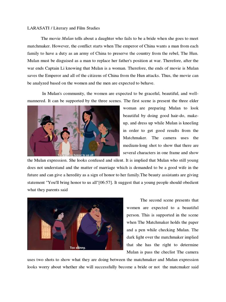 Analysis of Cinematography, Narrative Element, and Implied Menaing of ...