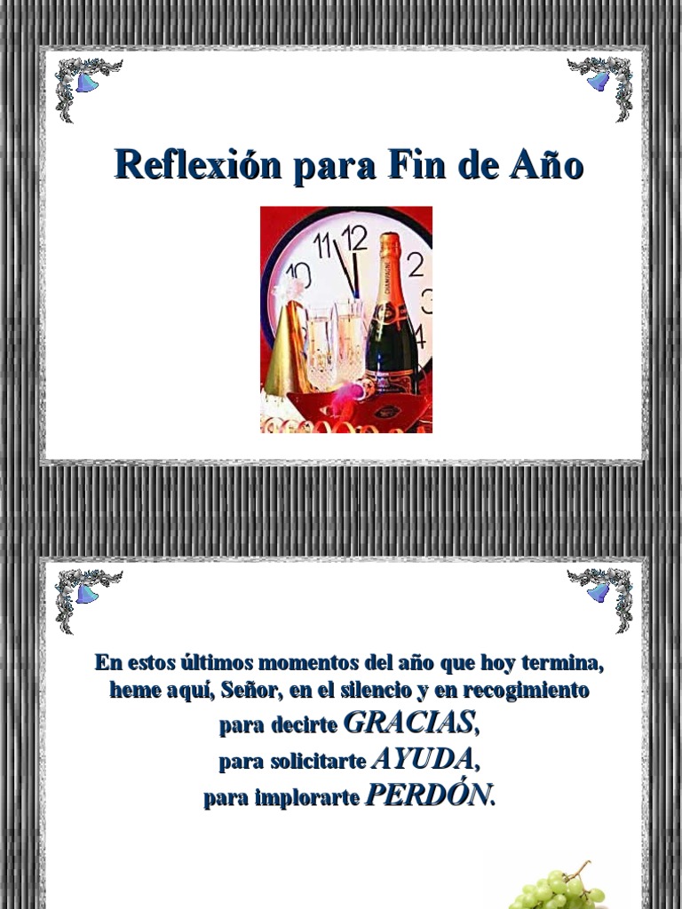 Reflexión espiritual para el nuevo año | PDF